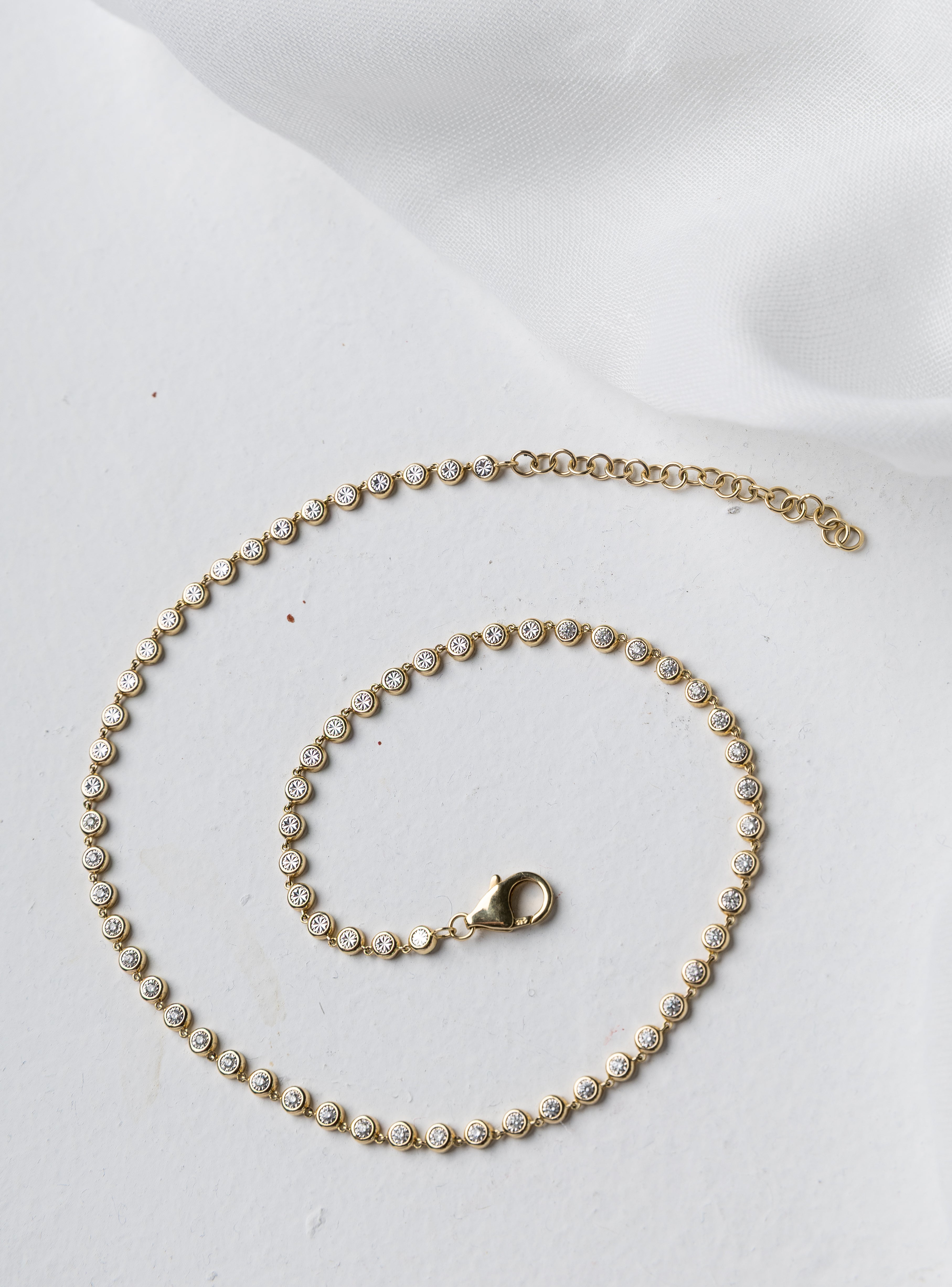 Lilly Tennis Necklace – BONDEYE JEWELRY
