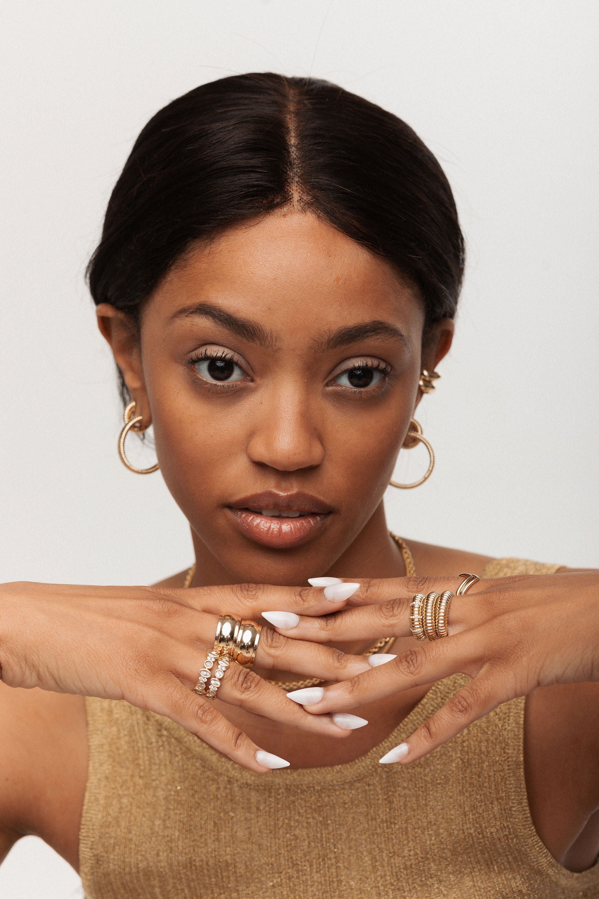 Mixed Metals Gold Donut Band – BONDEYE JEWELRY